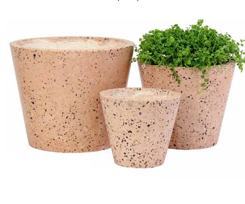 Round Terrazzo Pots - Novelle Peach | Exotic Botanic