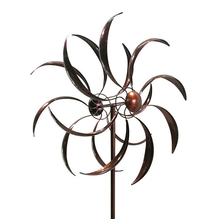 Wind Spinner Double Windmill Bronze | Exotic Botanic