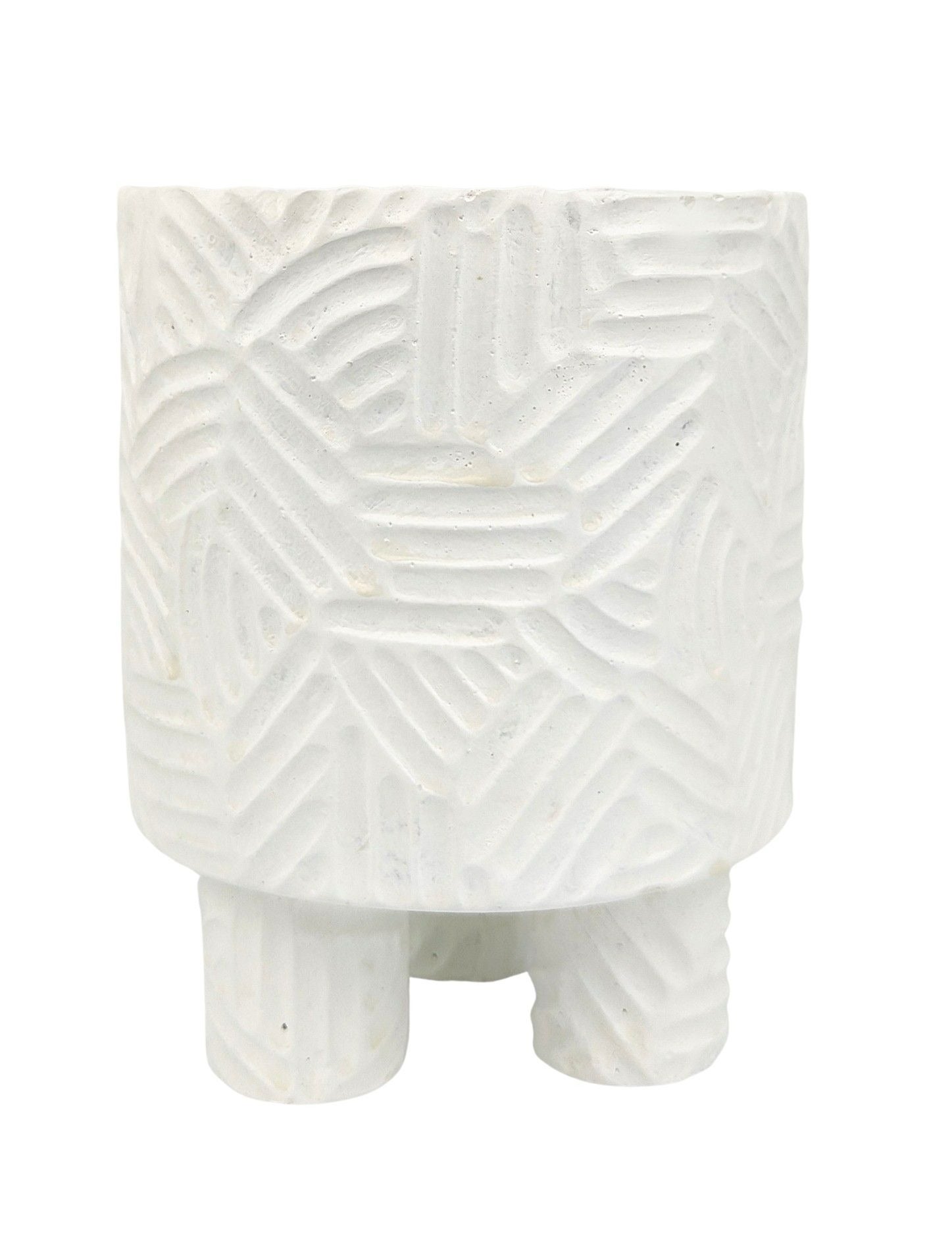 Enola Medium Planter with Legs White 14x17cm | Exotic Botanic