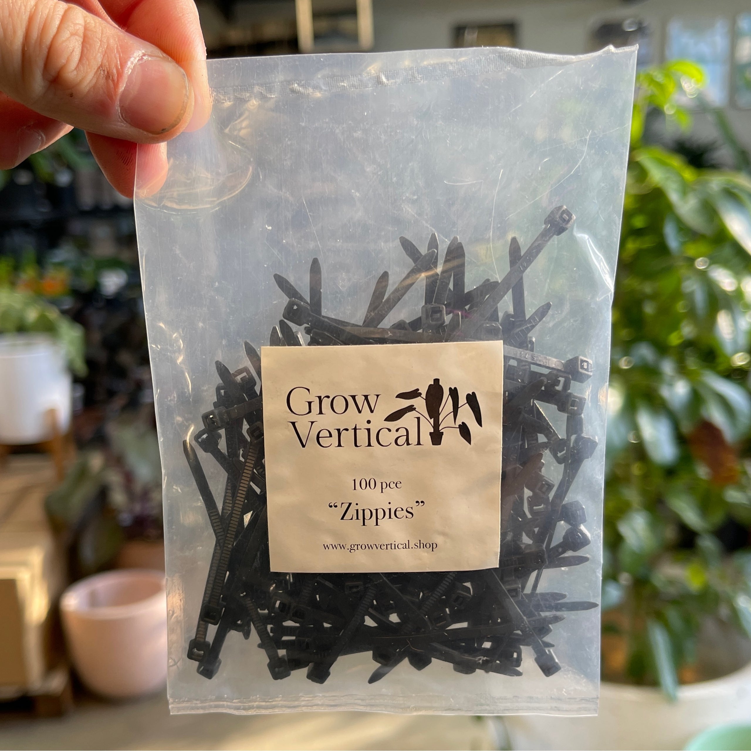 Grow Vertical Zip-Tie 100pce | Exotic Botanic